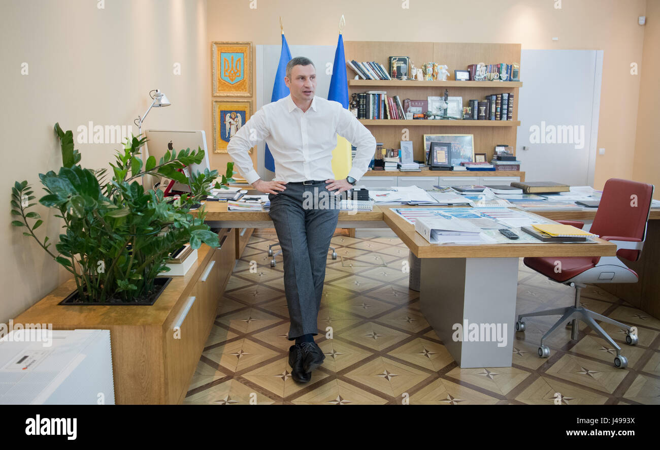 Kiev, Ukraine. 11th May, 2017. Vitali Klitschko, former boxer and mayor ...
