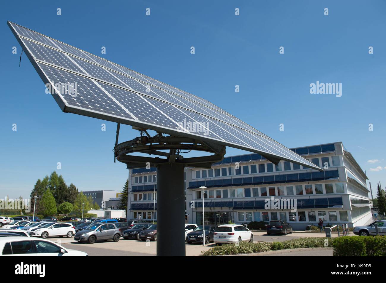 Freiberg, Germany. 11th May, 2017. The Solarworld site in Freiberg ...