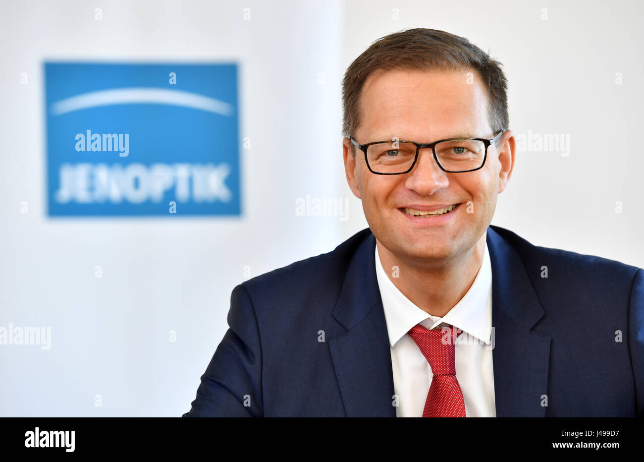 Jena, Germany. 11th May, 2017. Stefan Traeger, new chairman of the ...