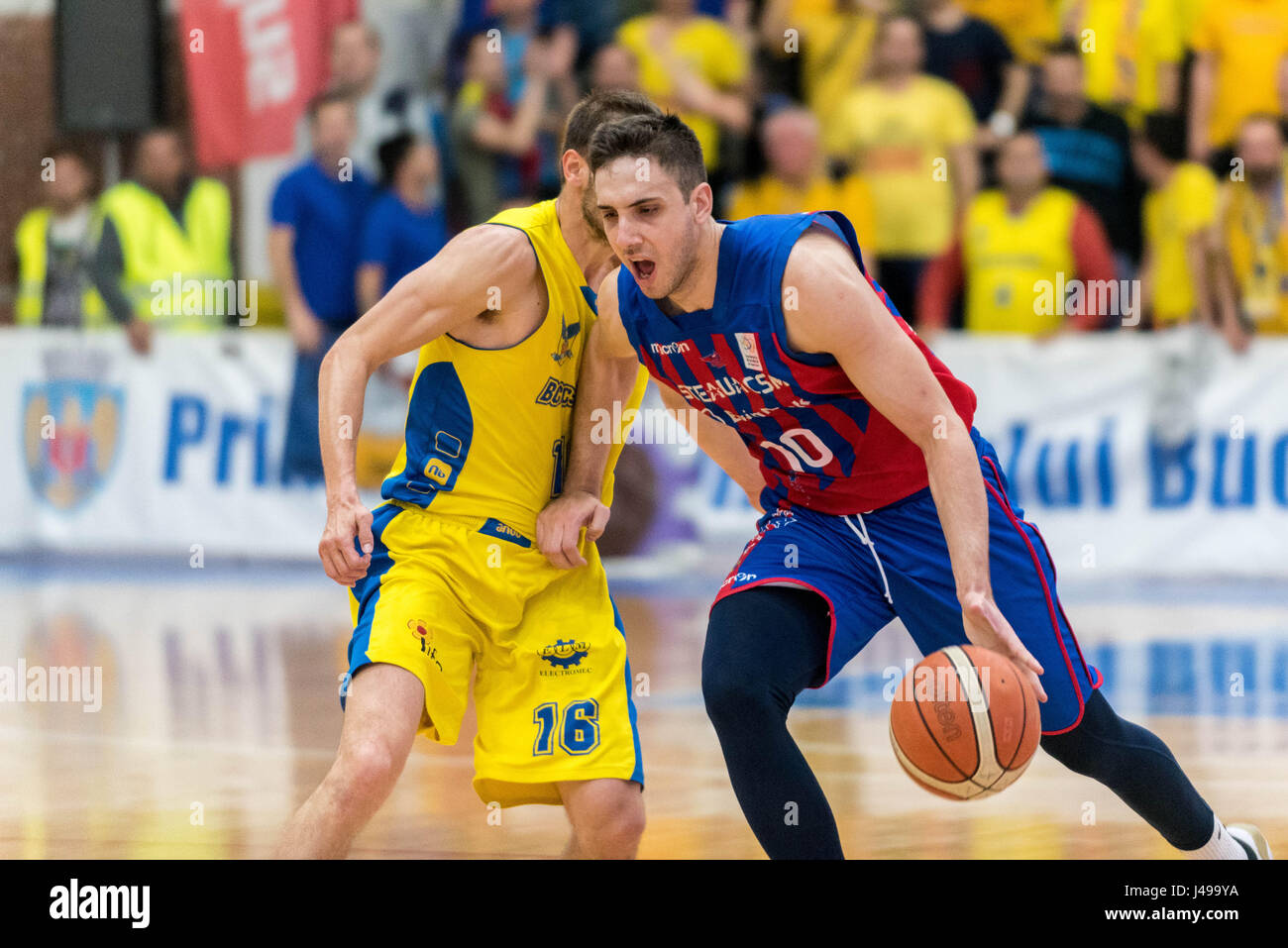 Bucharest, Romania. 11th May, 2017. Igor Mijajlovic #16 of BC CSU Sibiu ...