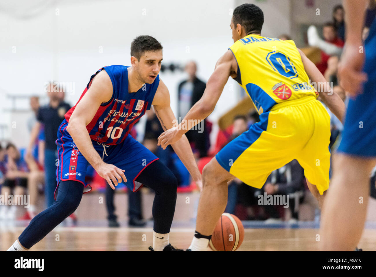 Bucharest, Romania. 11th May, 2017. Nikola Malesevic #10 of Steaua CSM ...