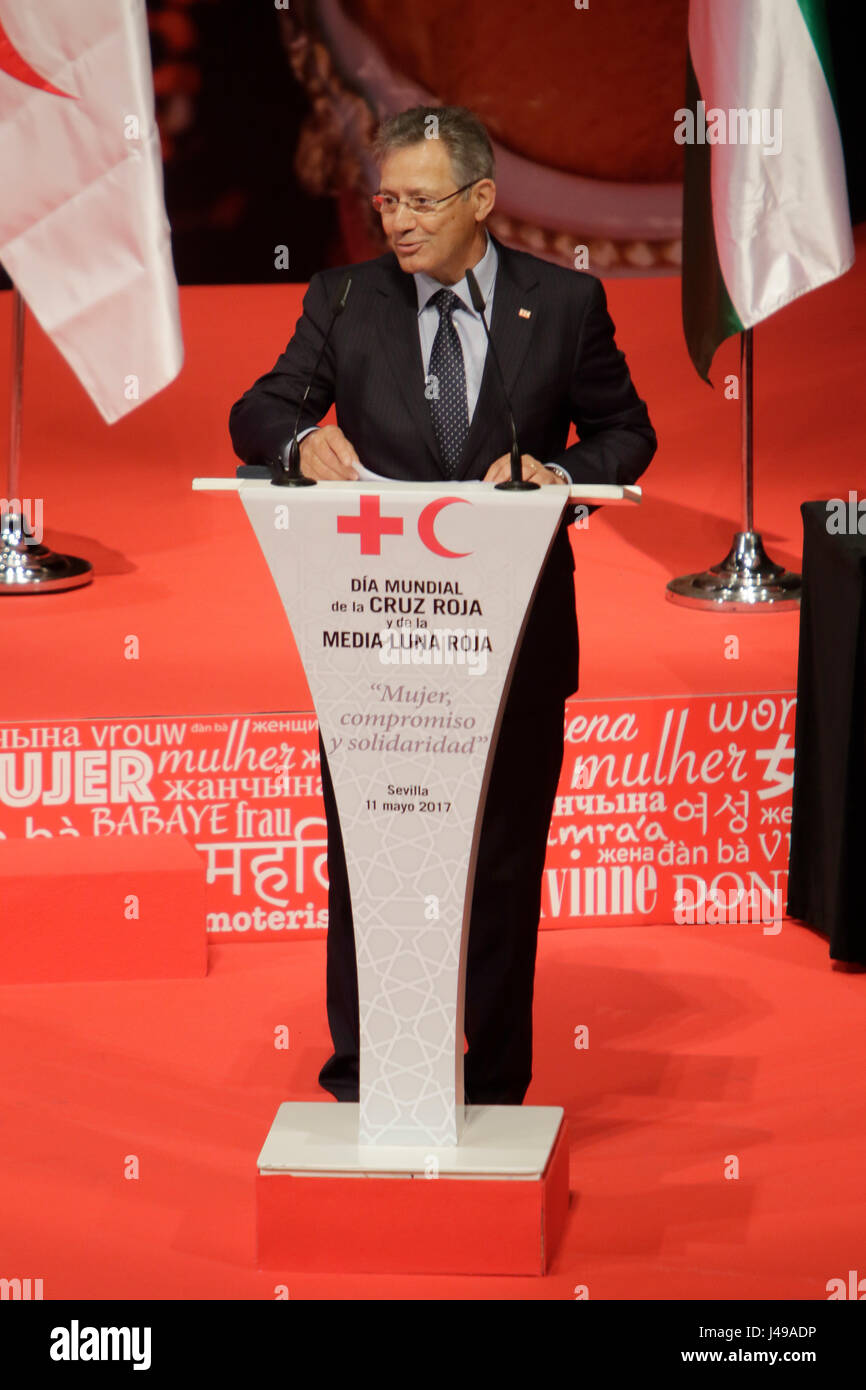Javier Senent during a Commemorative event for the World Day of the Red ...