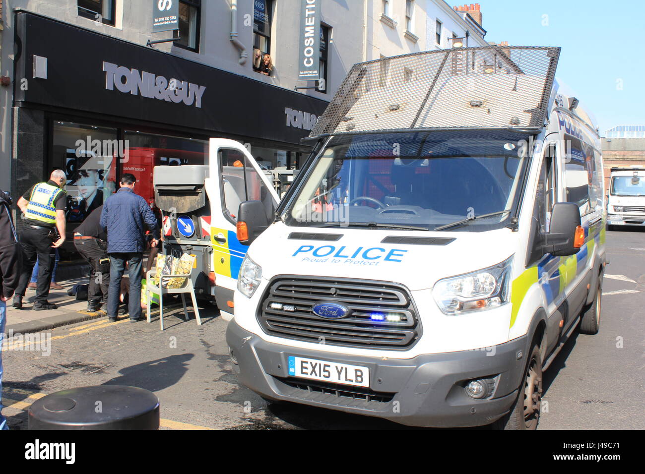 Newcastle, UK. 11th May, 2017. Northumbria police have made an arrest ...