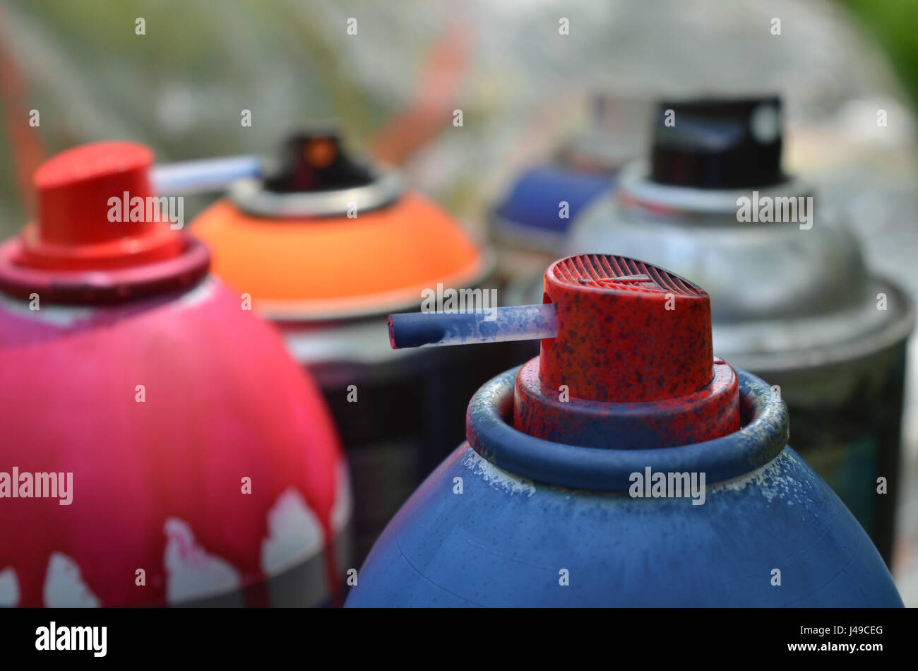 Spray can caps hi-res stock photography and images - Alamy