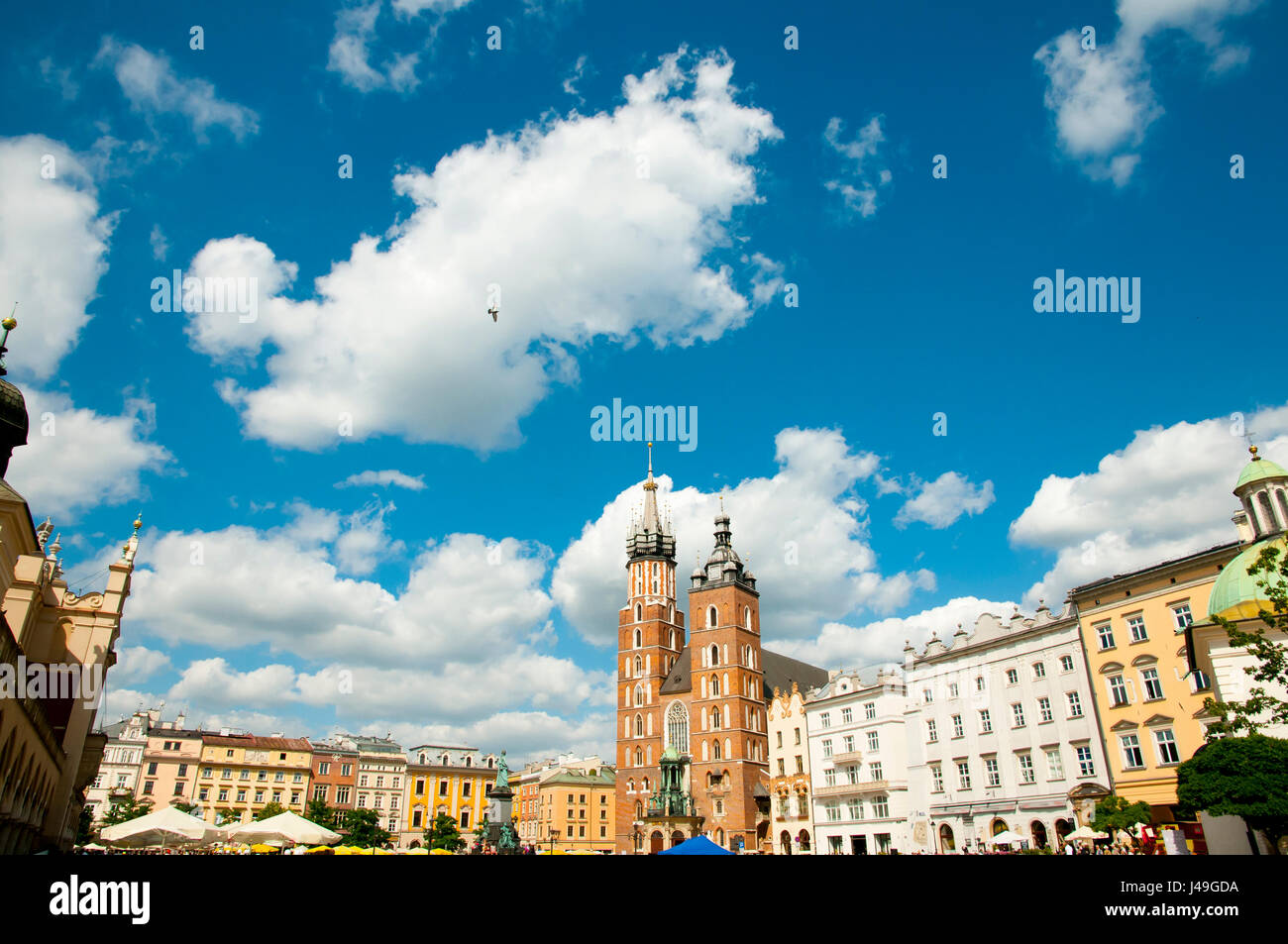 Main Square - Krakow - Poland Stock Photo - Alamy