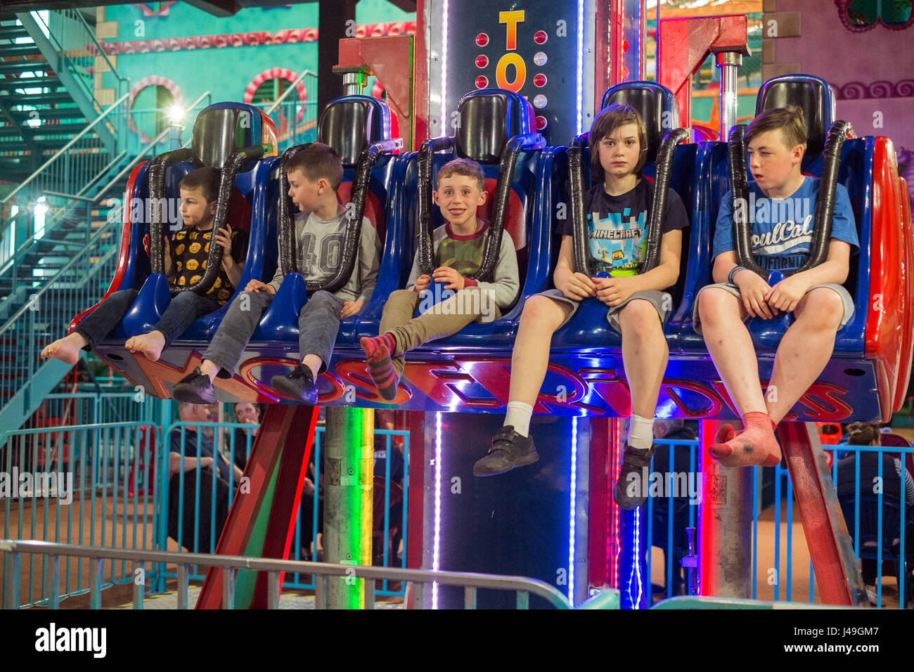 Trauma Towers ride at Woodlands Family Theme Park, Totnes, Devon ...