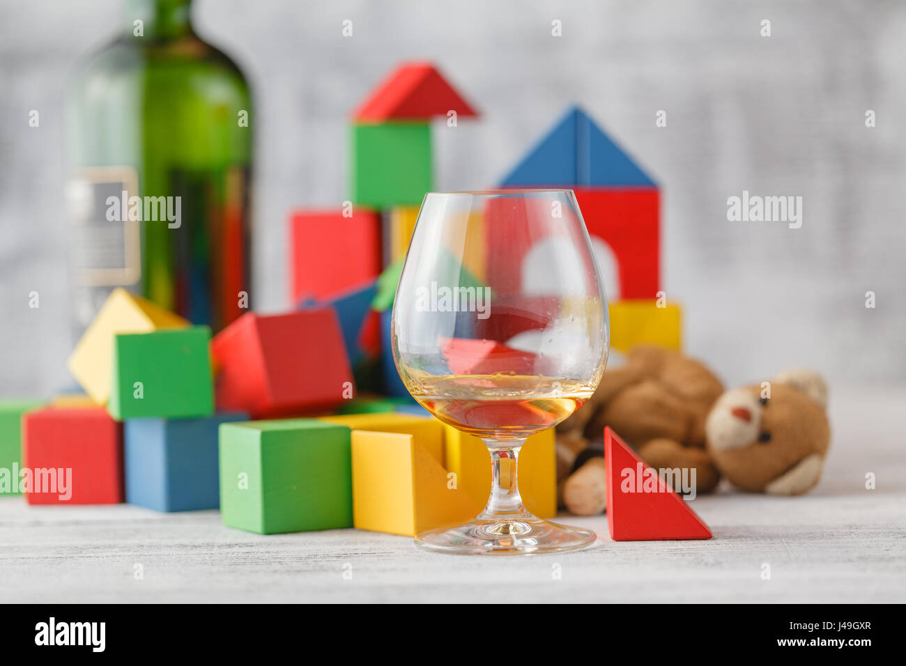 Broken blocks toy hi-res stock photography and images - Alamy