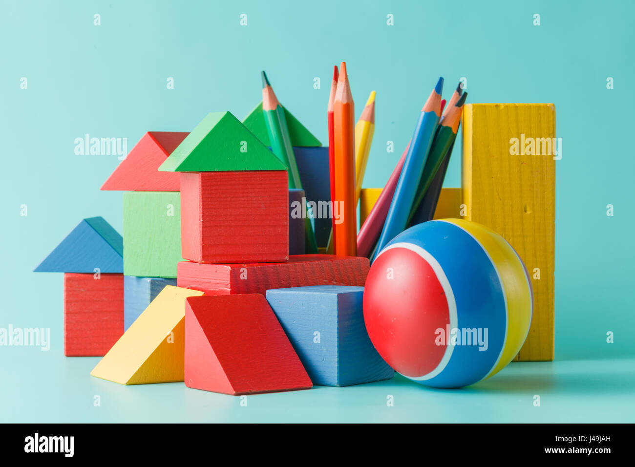 Colorful Doll and Toys Collection Stock Photo - Alamy