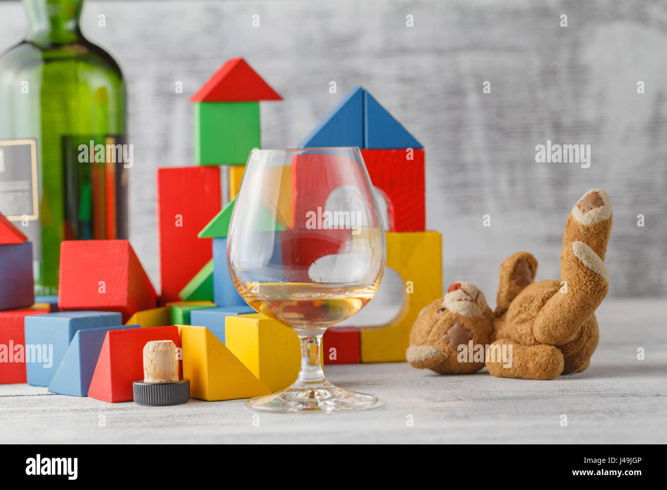 Broken blocks toy hi-res stock photography and images - Alamy