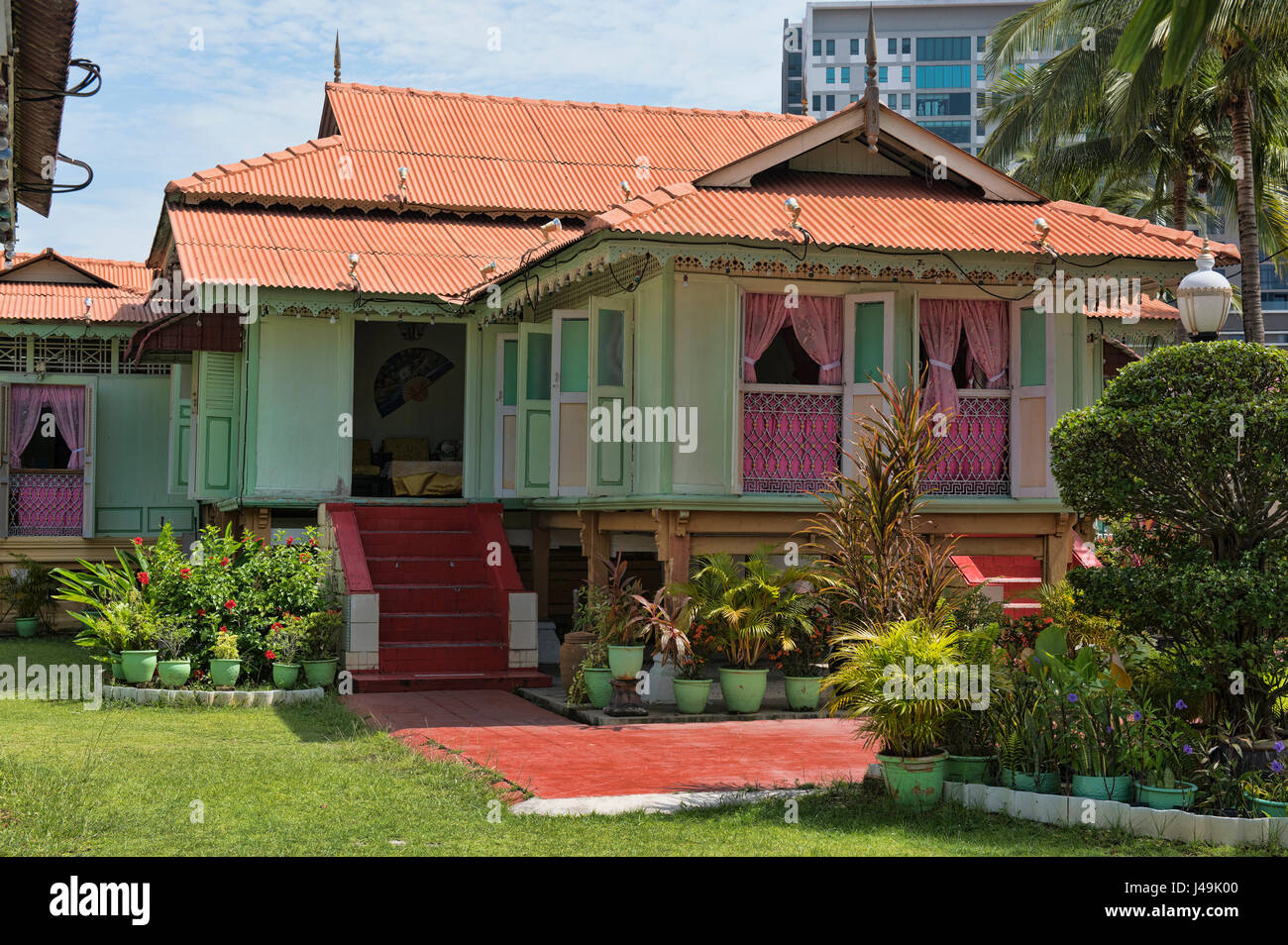Exterior of Villa Sentosa, preserved traditional home and living museum ...