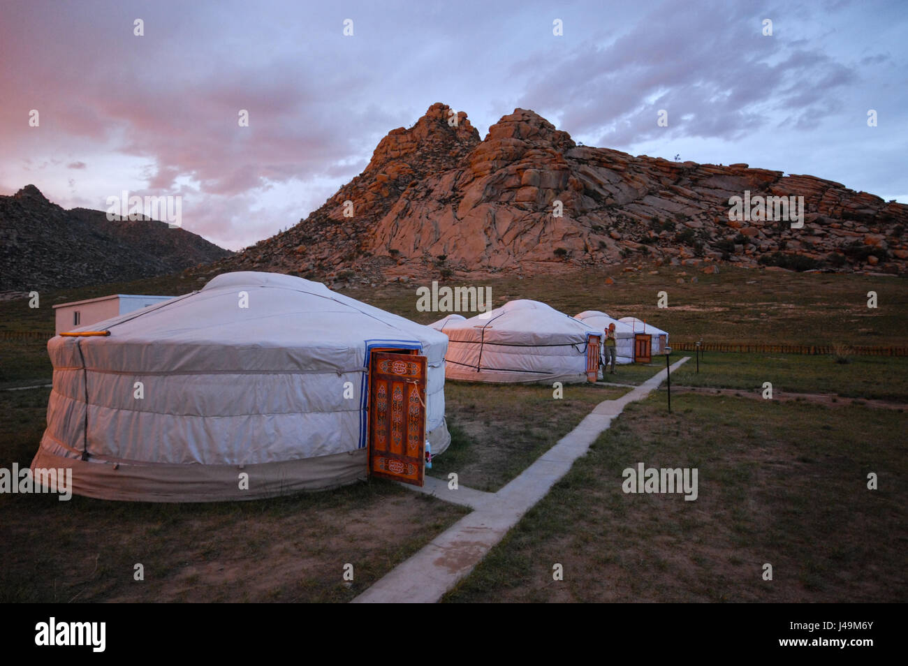 wooden Roof of a yurt in mongolia Stock Photo - Alamy