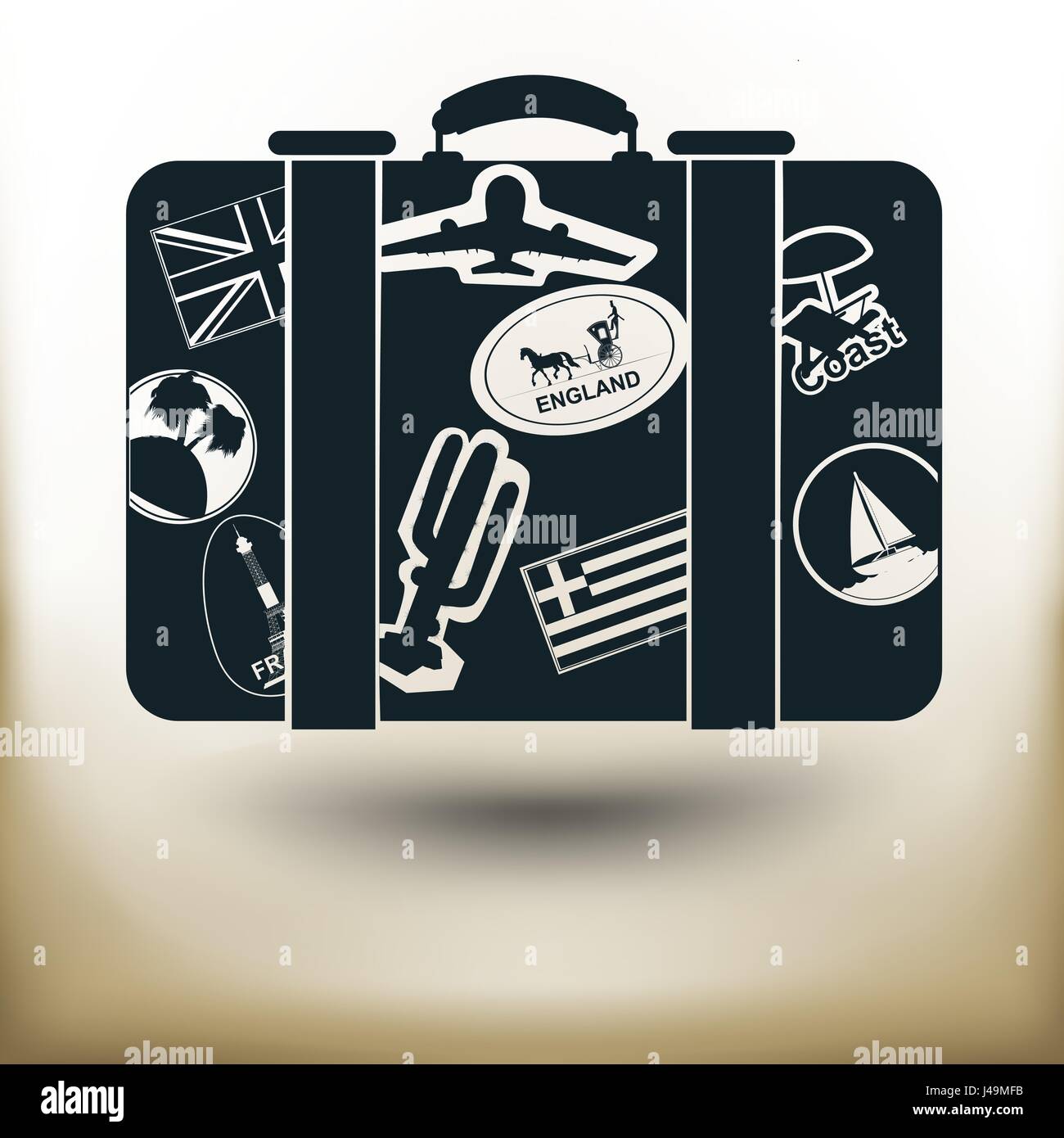 Vintage style case Stock Vector Images - Alamy