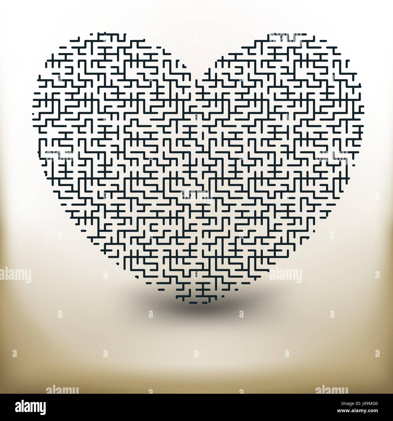 Simple labyrinth hi-res stock photography and images - Alamy