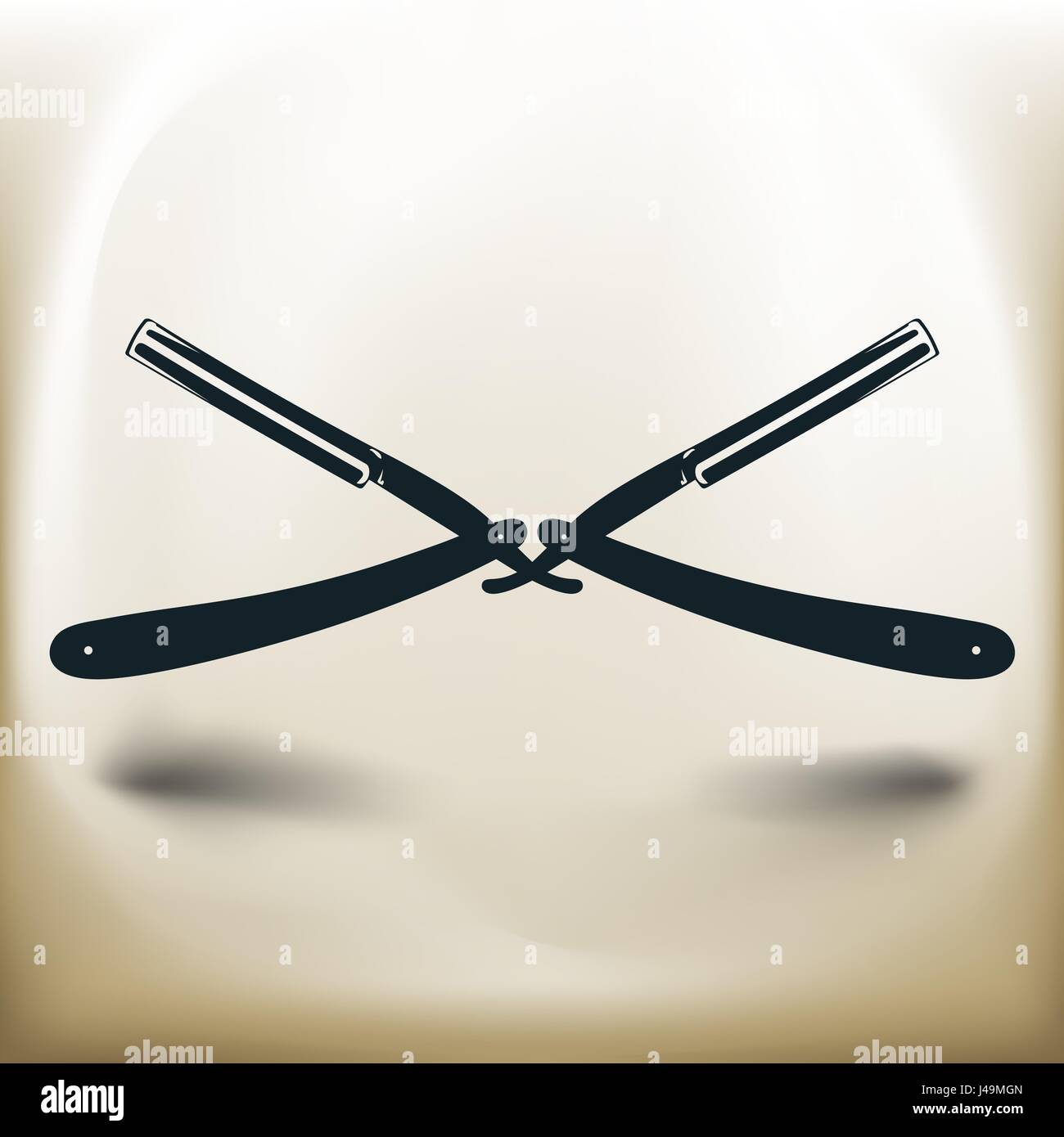 Razor blade silhouette design Stock Vector Images - Alamy