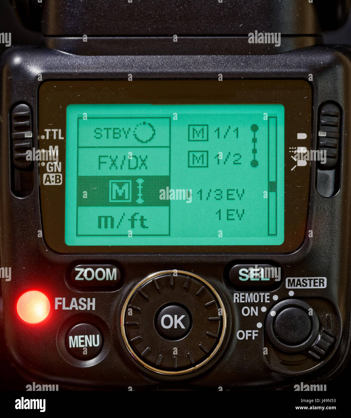 Camera Flash Menu Stock Photo - Alamy