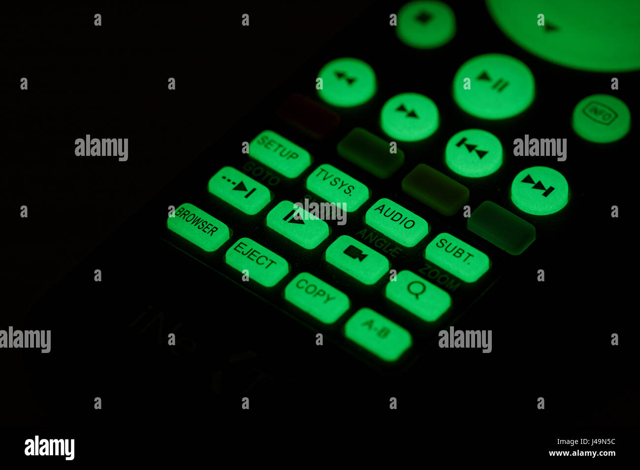 remote control with backlight Stock Photo - Alamy