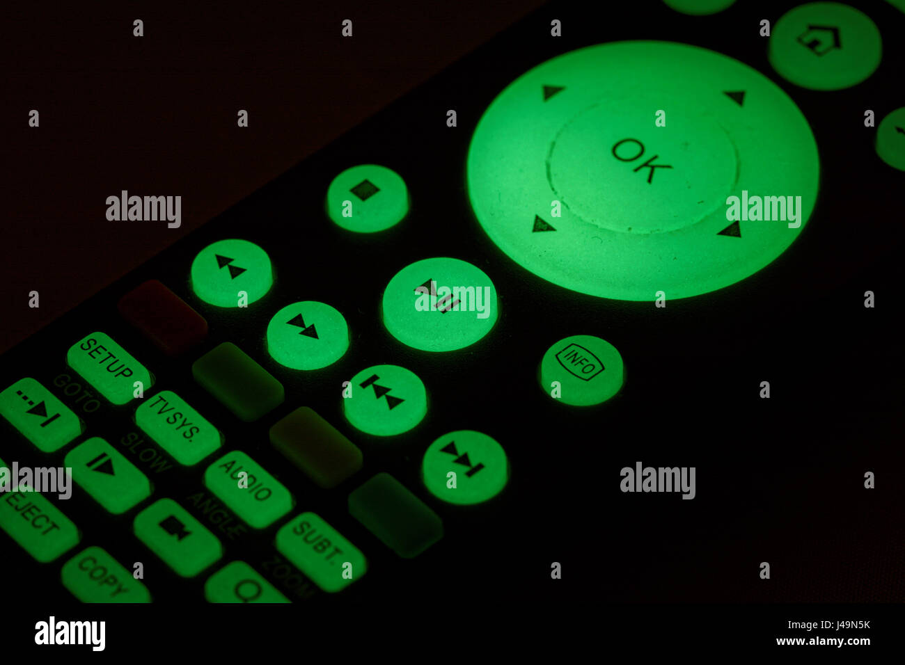 remote control with backlight Stock Photo - Alamy