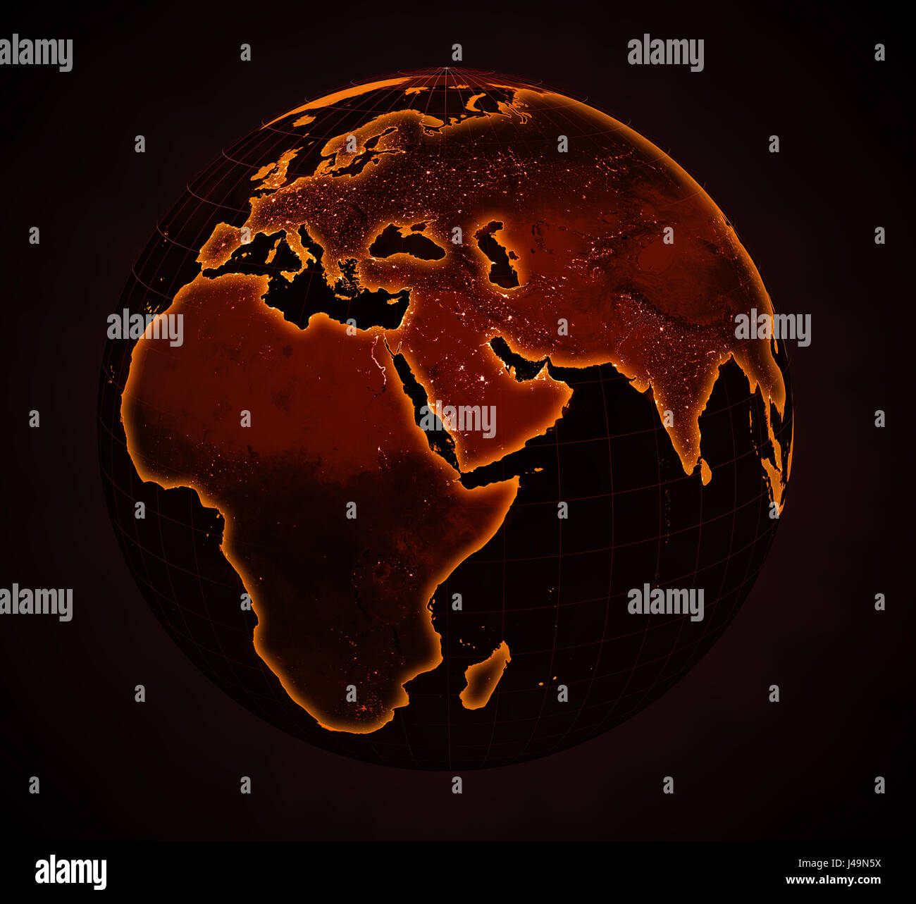 Stylized 3d abstract Earth model Stock Photo - Alamy