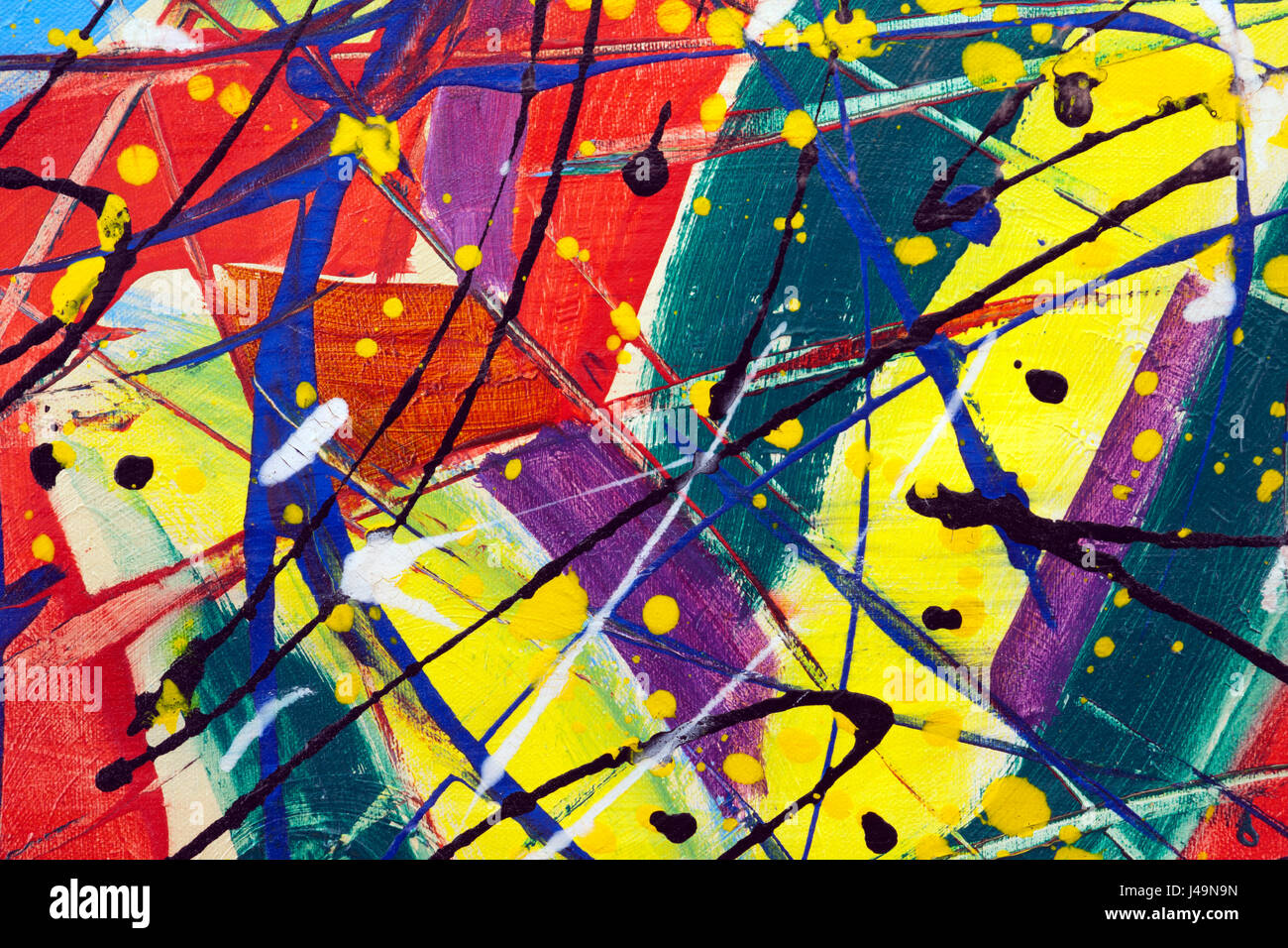 Multi colored artwork full frame close up texture abstract Stock Photo ...