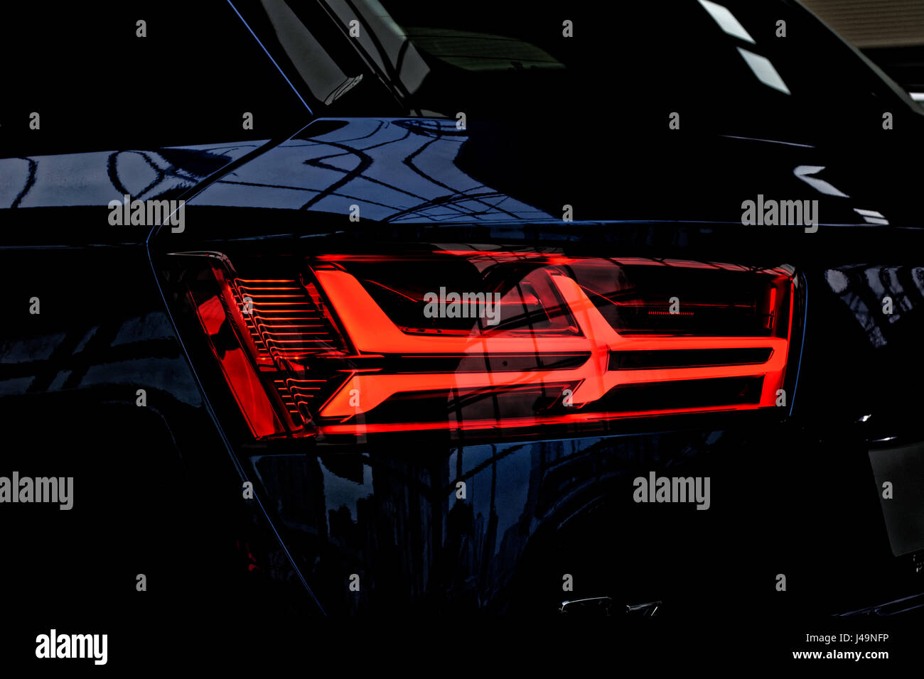 Rear light of a car Stock Photo - Alamy