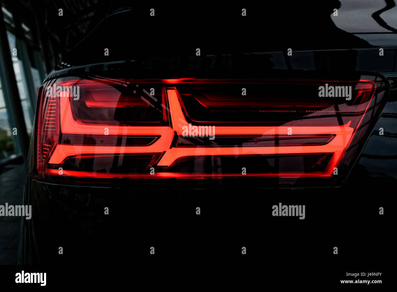 Rear light of a car Stock Photo - Alamy