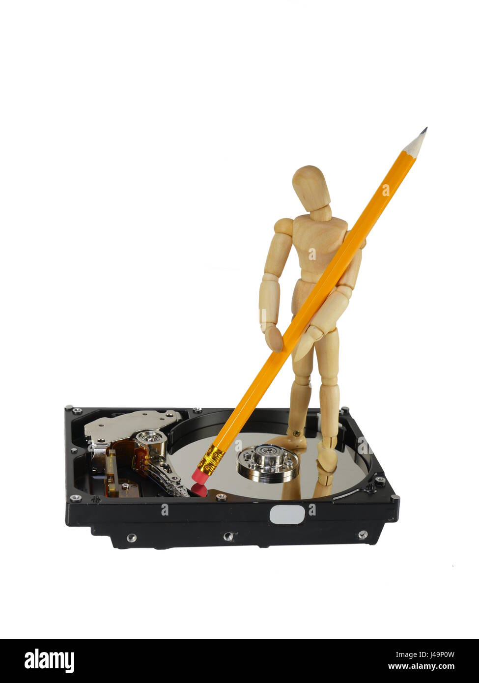 symbolic erasing from disc data Stock Photo - Alamy