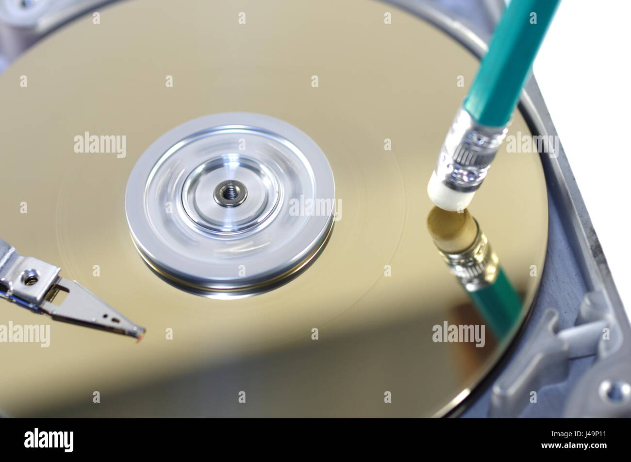 symbolic erasing from disc data Stock Photo - Alamy