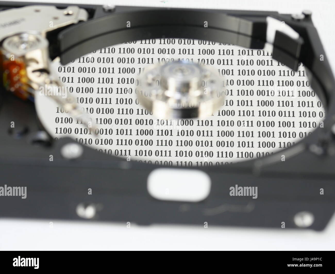 disc with data on white background Stock Photo - Alamy