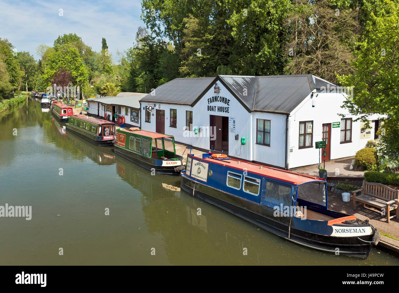 Farncombe boat house,Godalming Stock Photo - Alamy