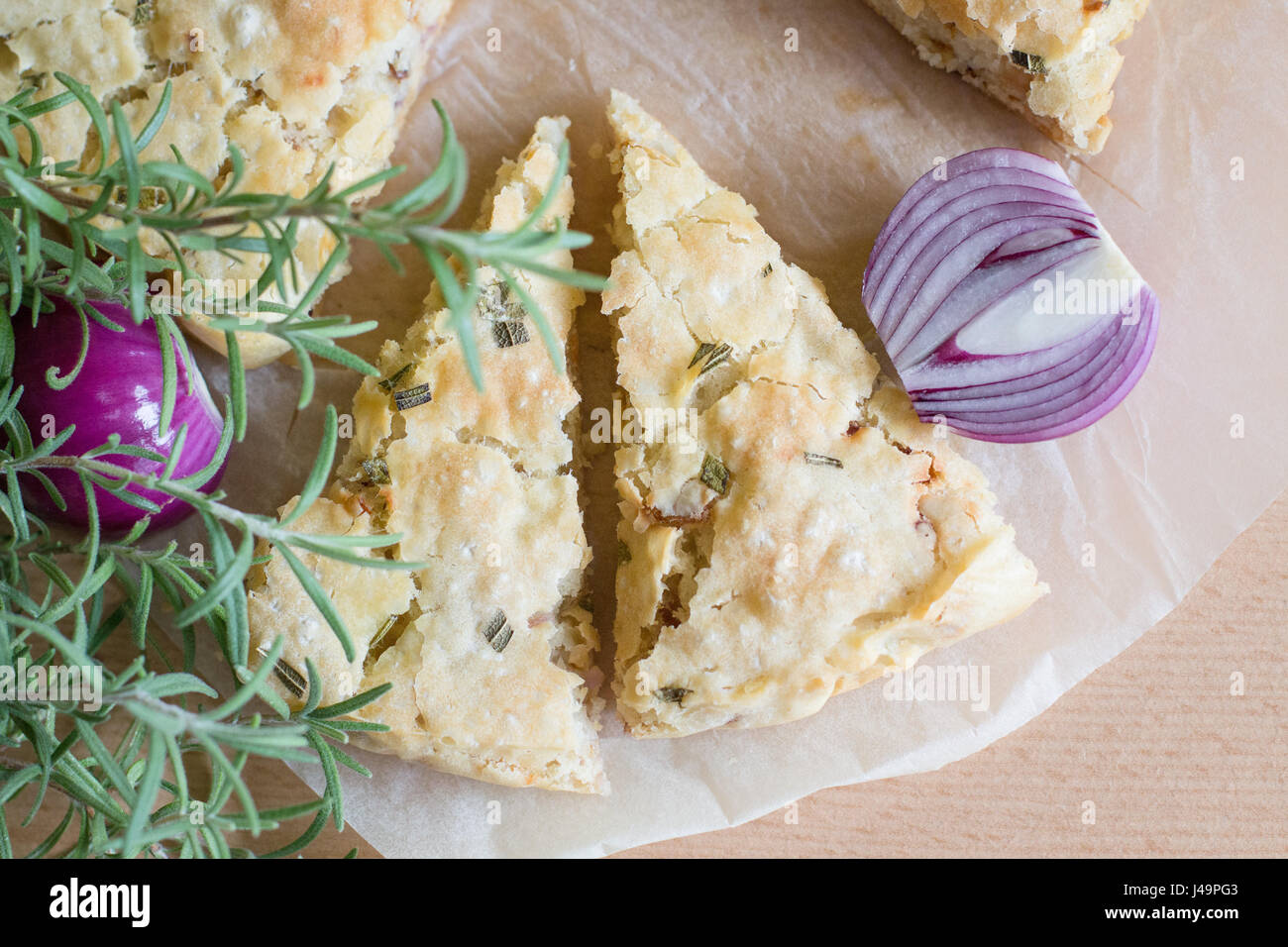 Thin slice of red onion hi-res stock photography and images - Alamy