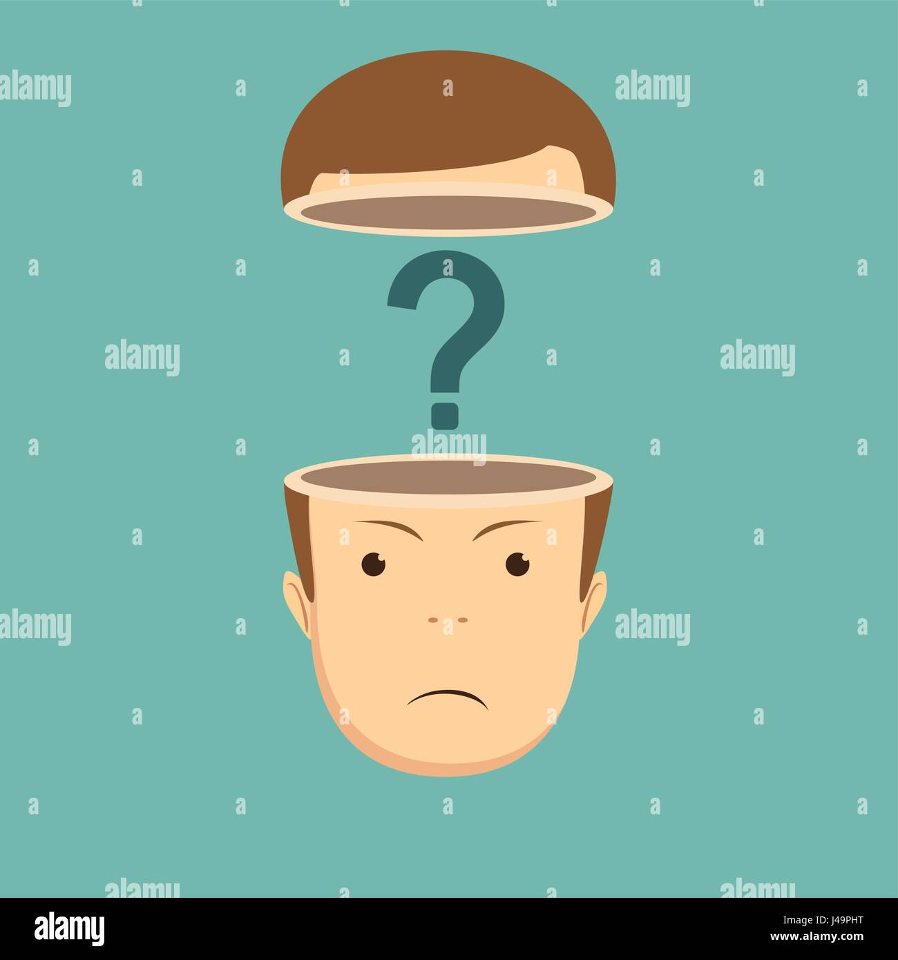 Human and question mark hi-res stock photography and images - Alamy