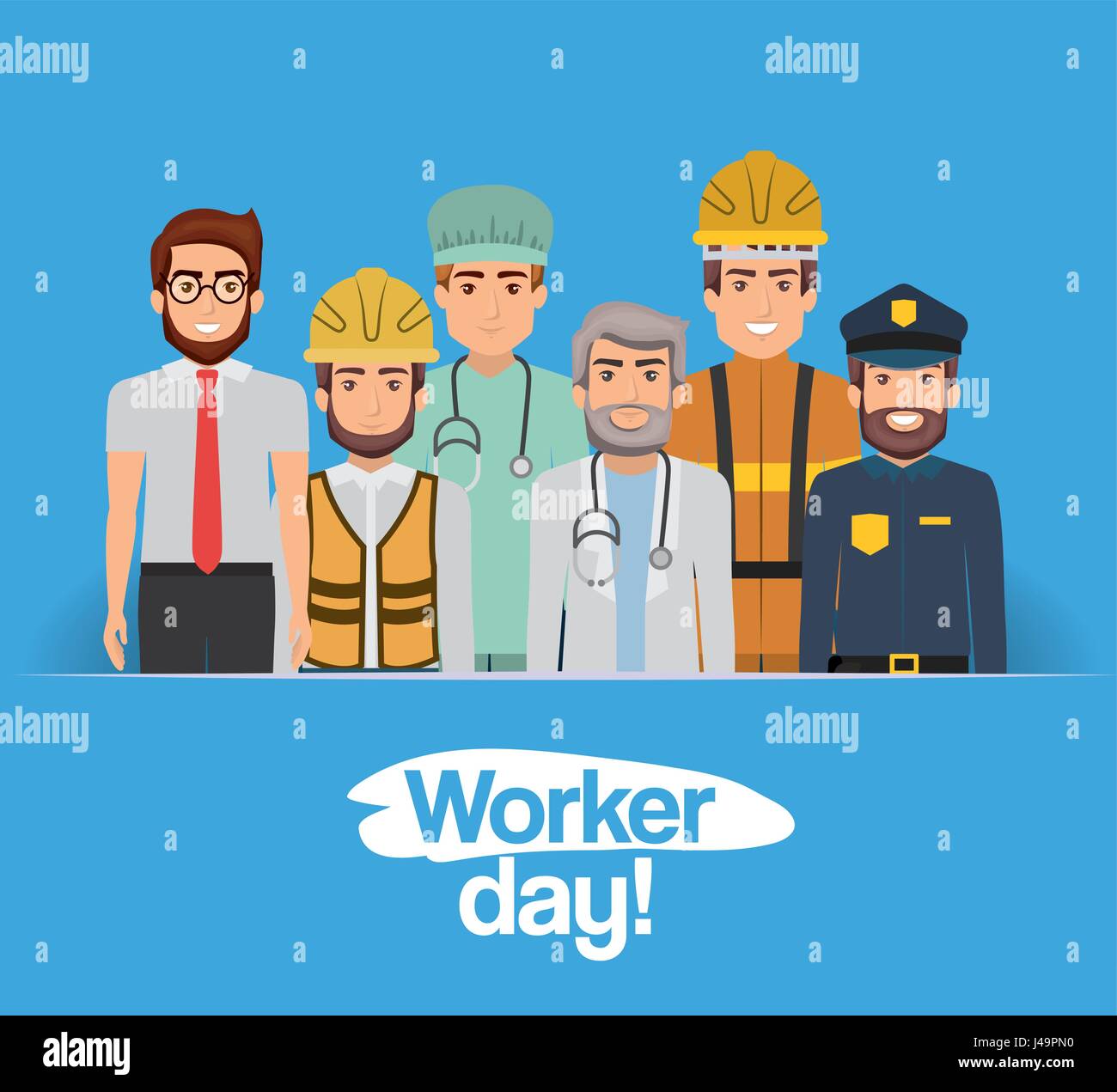 Labour day clip art hi-res stock photography and images - Alamy