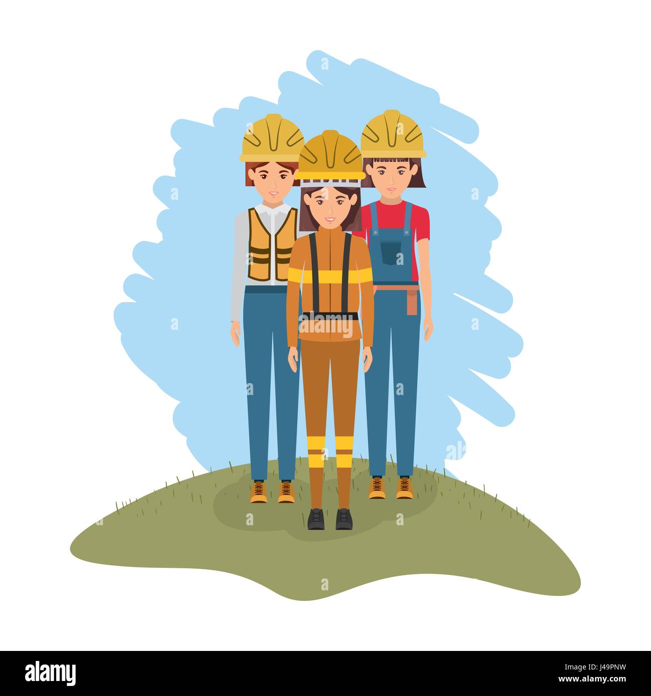 Landscape and labour Stock Vector Images - Alamy