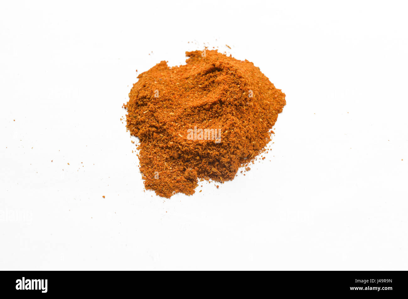 chili pepper powder isolated on white Stock Photo - Alamy