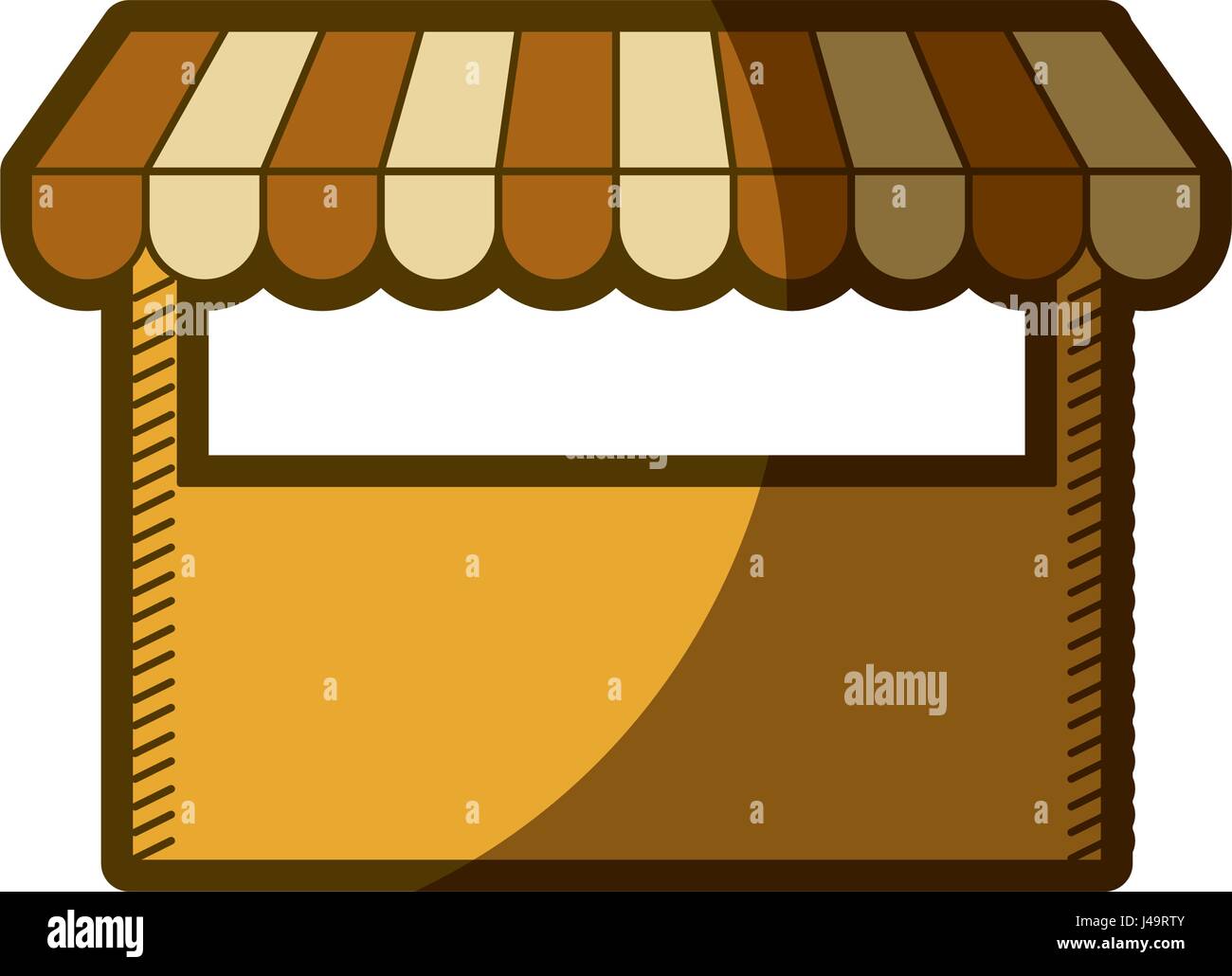 yellow aged silhouette of store icon Stock Vector Image & Art - Alamy