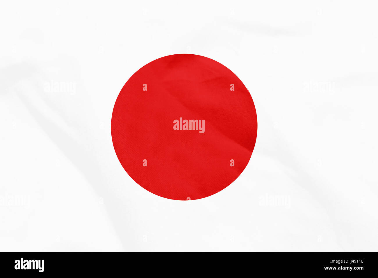 Fabric texture flag japan Cut Out Stock Images & Pictures - Alamy