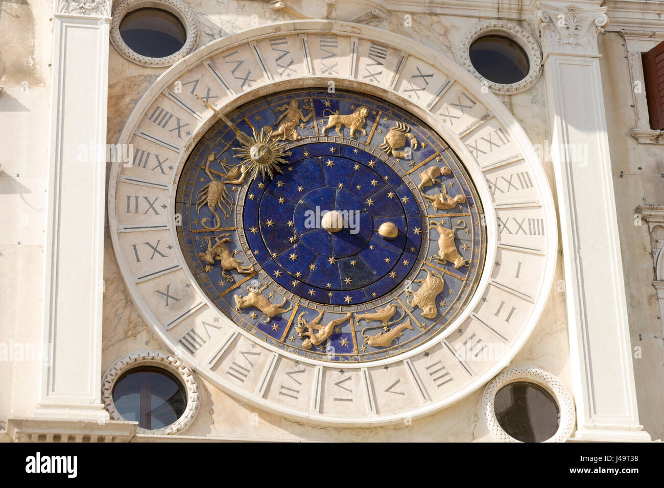 Clock face signs zodiac in hi-res stock photography and images - Alamy