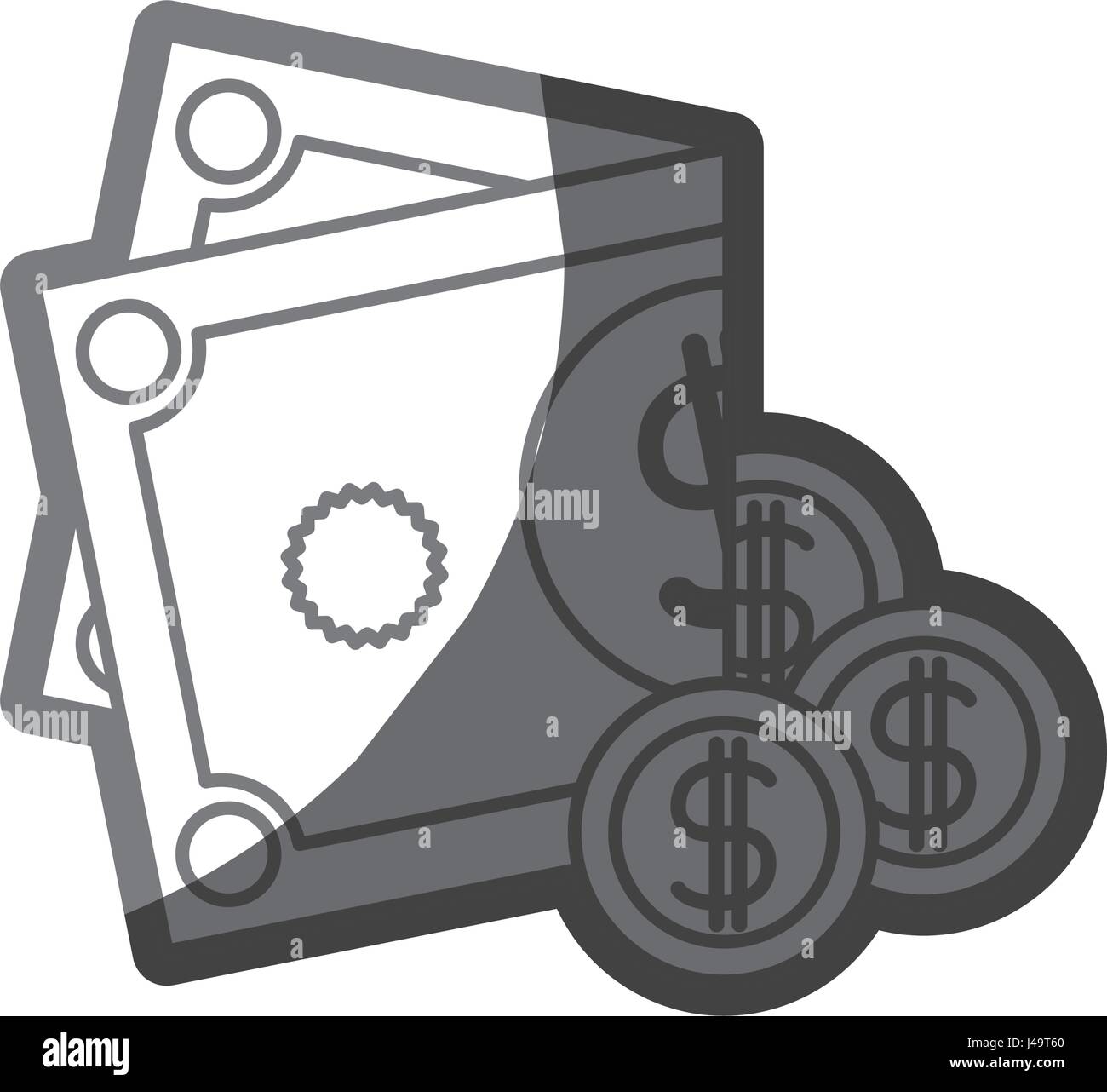 Finance Money Silhouette Cut Out Stock Images & Pictures - Alamy