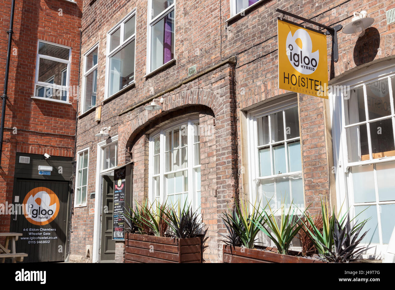 Igloo Hostel, Nottingham, England, UK Stock Photo - Alamy