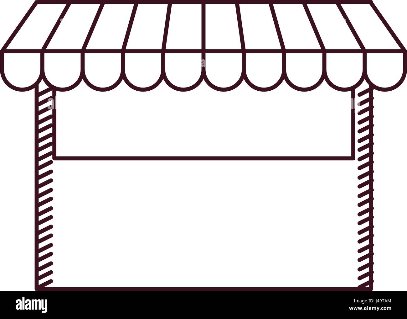 Storefront silhouette Stock Vector Images - Alamy