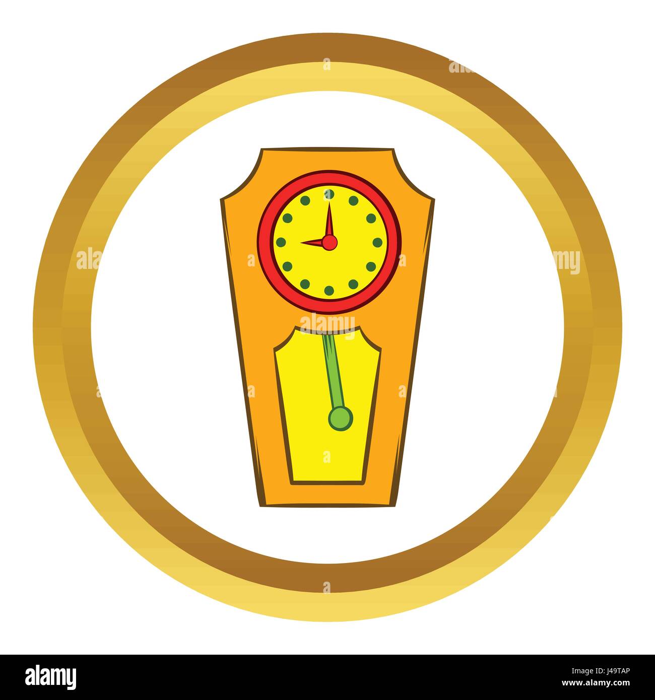 Cartoon old grandfather clock hi-res stock photography and images - Alamy