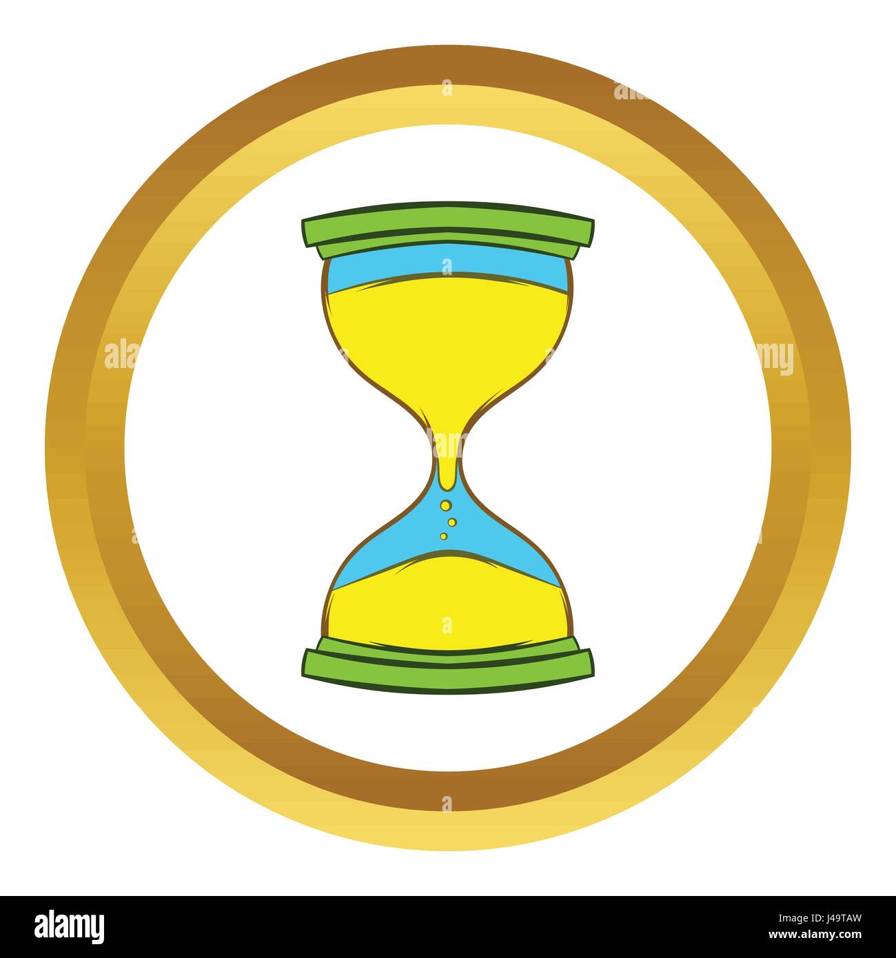 Hourglass vector icon, cartoon style Stock Vector Image & Art - Alamy