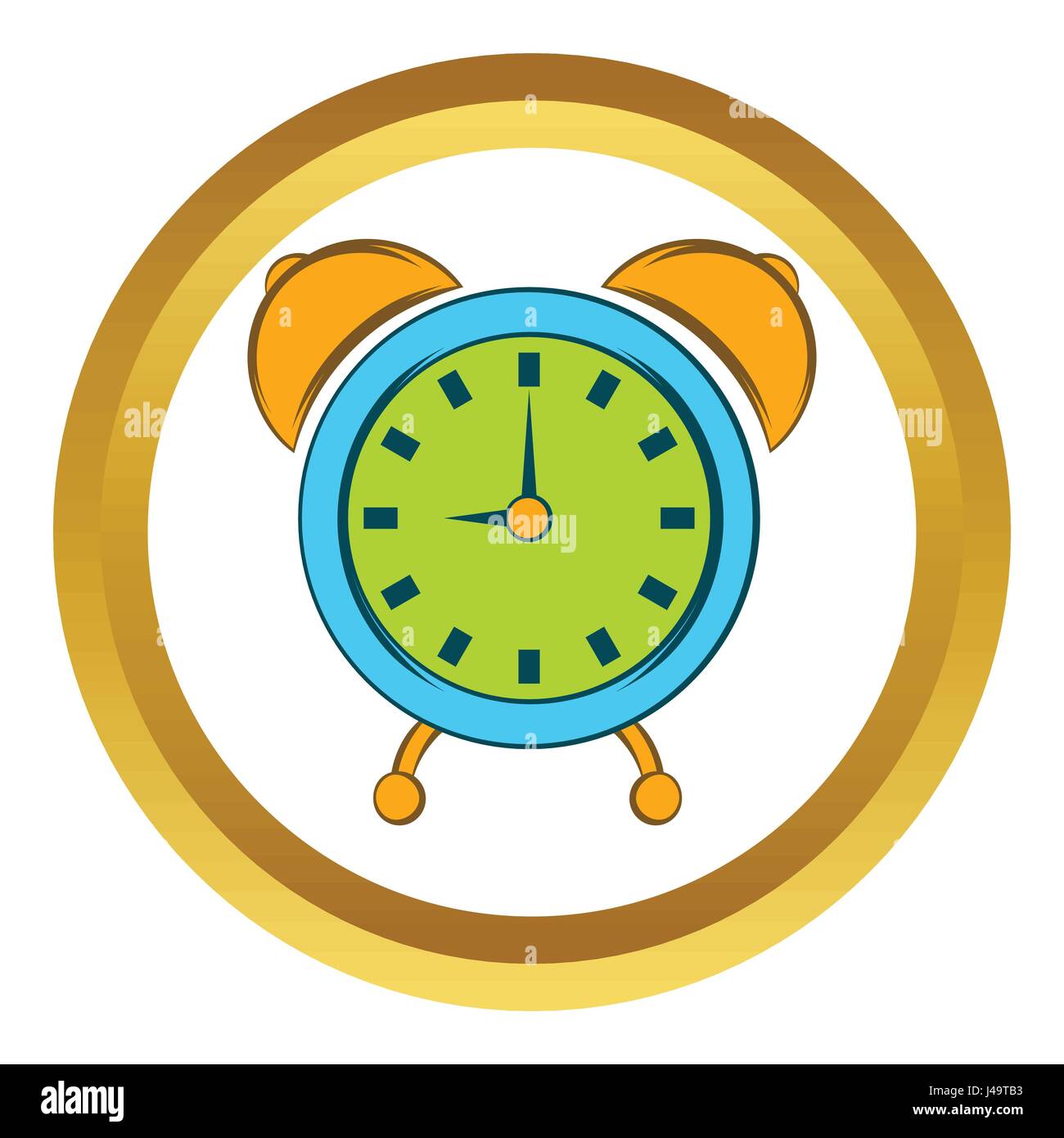 Alarm clock vector icon, cartoon style Stock Vector Image & Art - Alamy