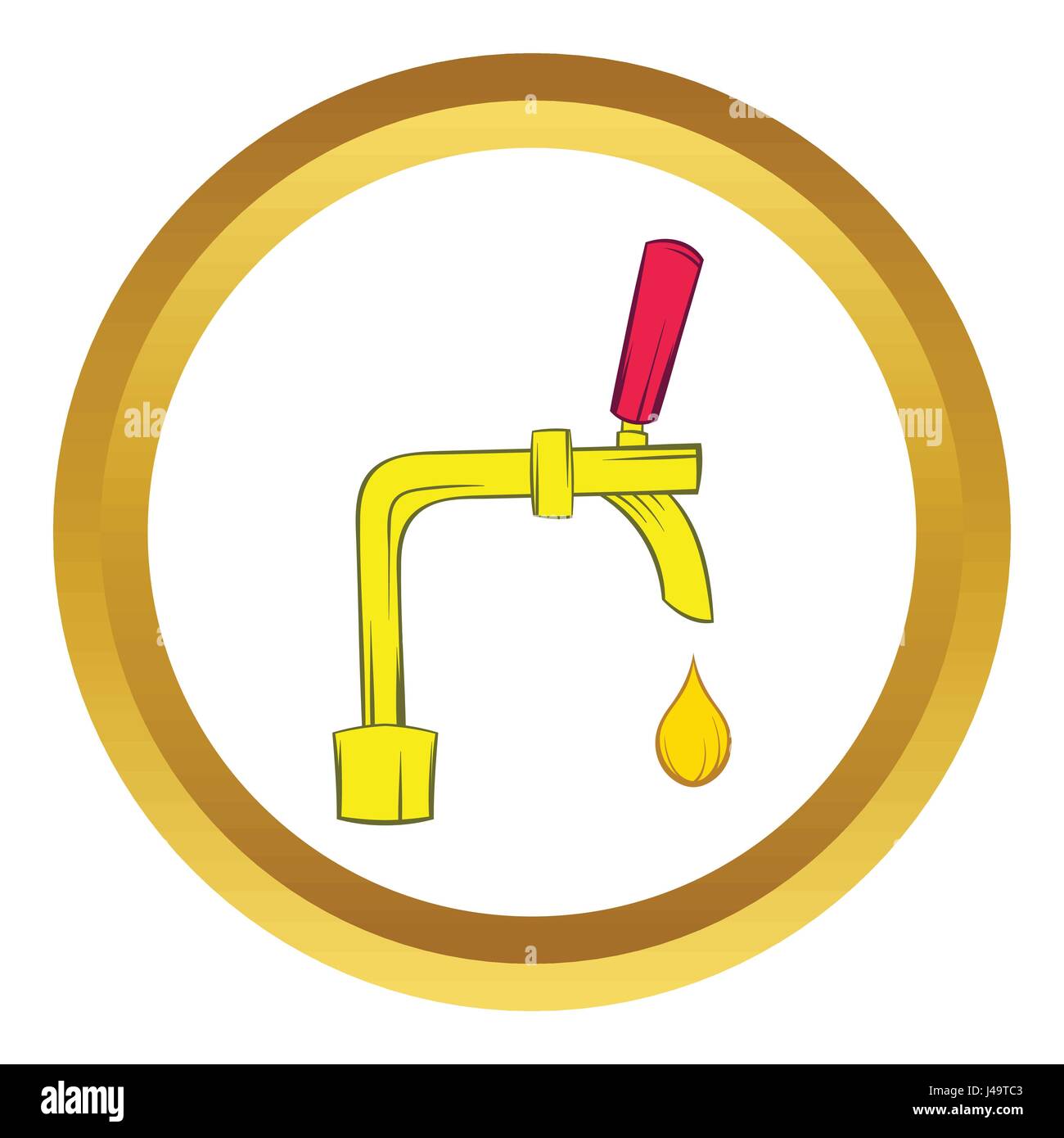 Beer tap vector icon, cartoon style Stock Vector Image & Art - Alamy