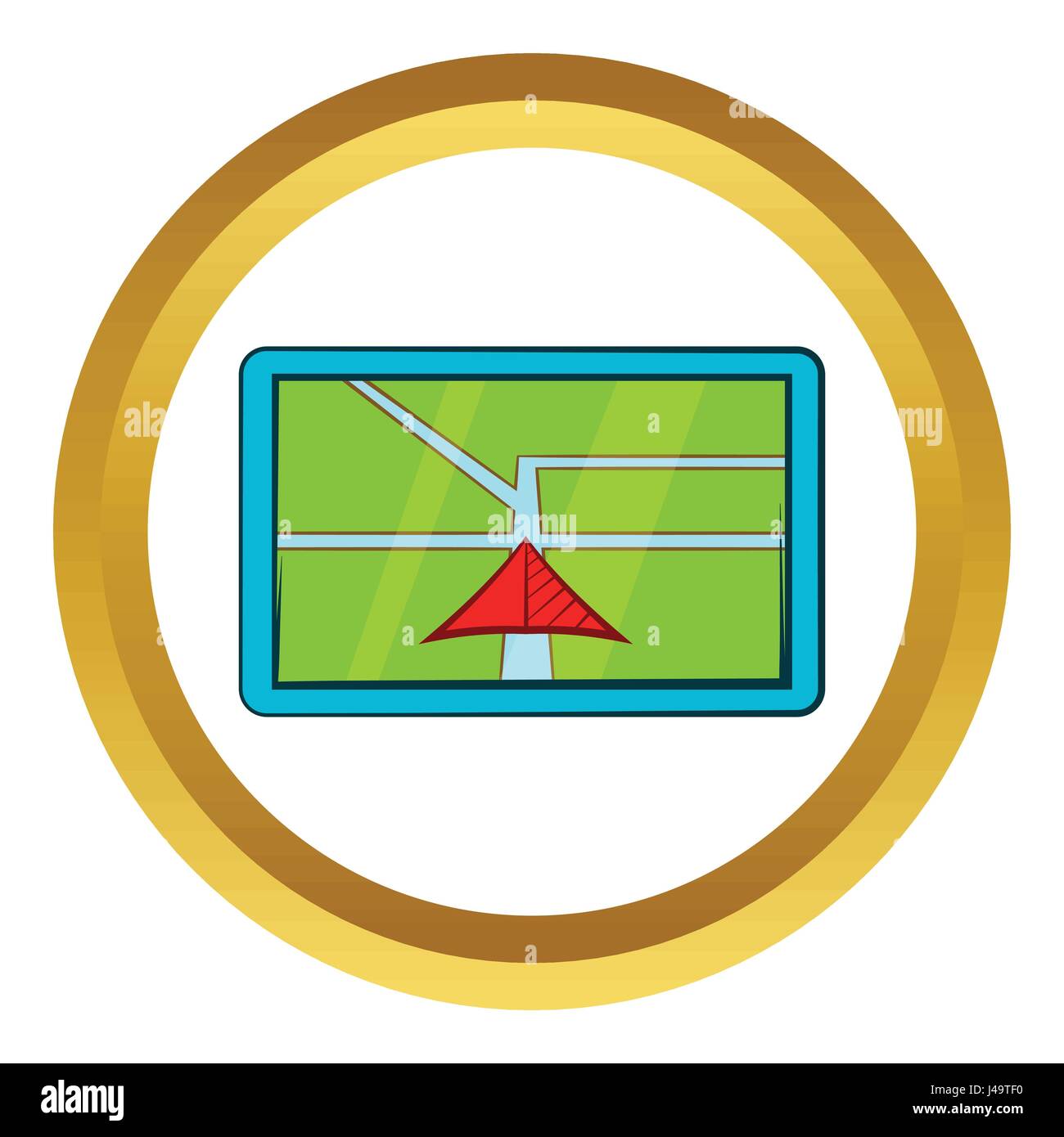 Navigator vector icon, cartoon style Stock Vector Image & Art - Alamy