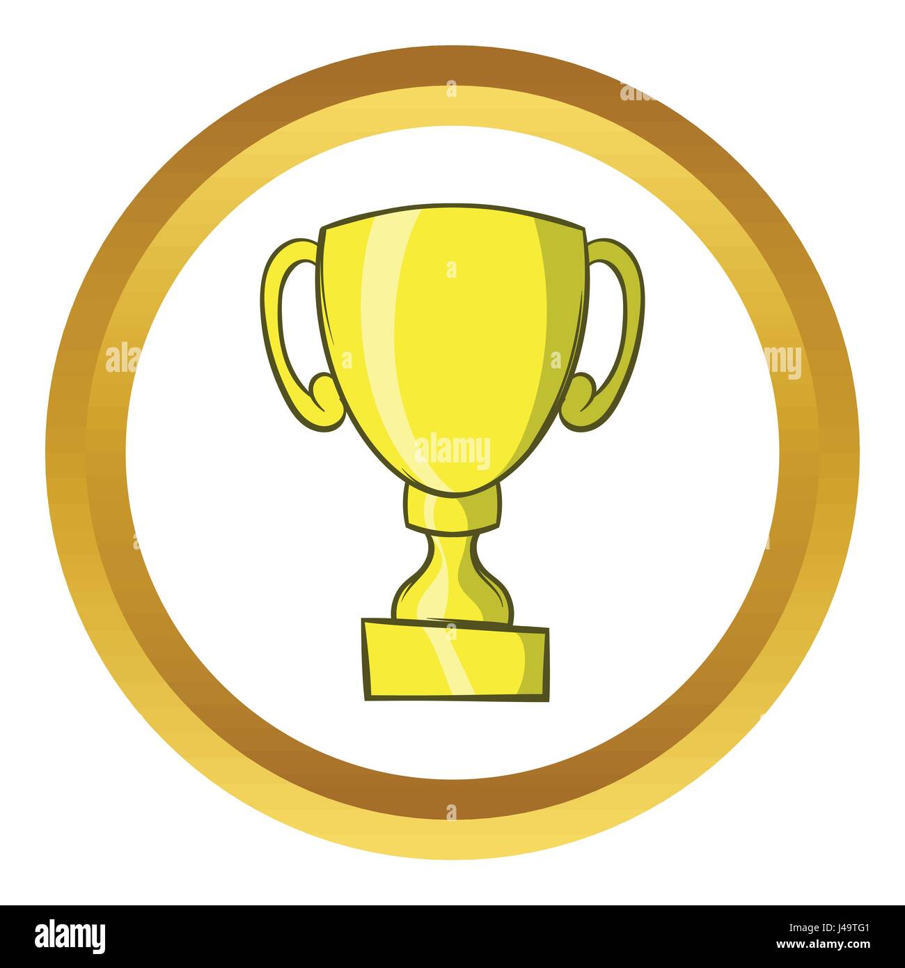 Trophy vector icon, cartoon style Stock Vector Image & Art - Alamy
