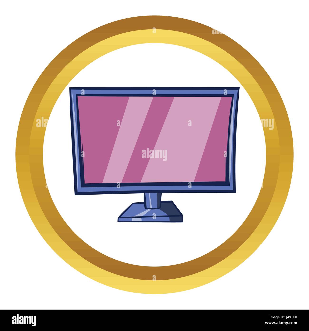 TV vector icon, cartoon style Stock Vector Image & Art - Alamy
