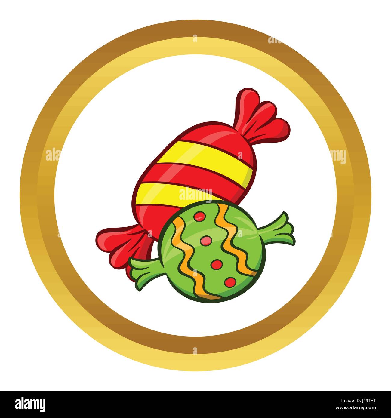 Icon candy sweet stuff Cut Out Stock Images & Pictures - Alamy