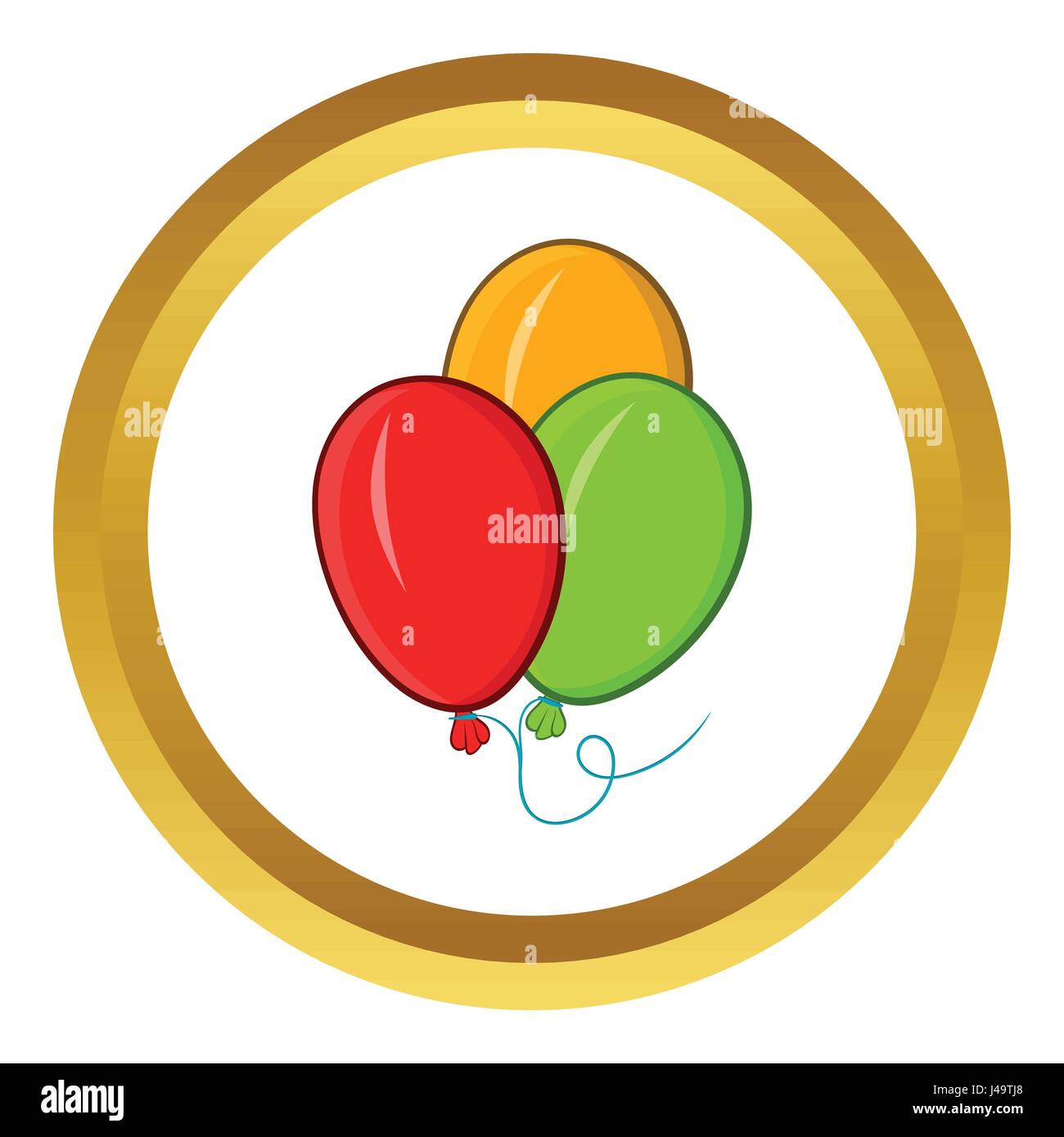 Balloons vector icon, cartoon style Stock Vector Image & Art - Alamy