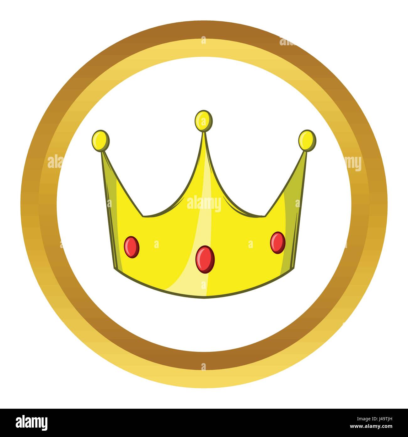 Crown vector icon, cartoon style Stock Vector Image & Art - Alamy